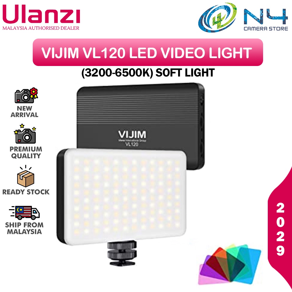 Ulanzi VIJIM VL120 3200K-6500K Zoom LED Video Light Adjustable Portable ...