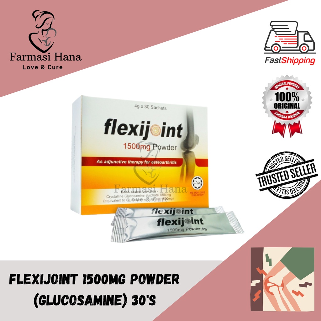 Flexijoint 1500mg Glucosamine Powder 30 Sachets | Shopee Malaysia