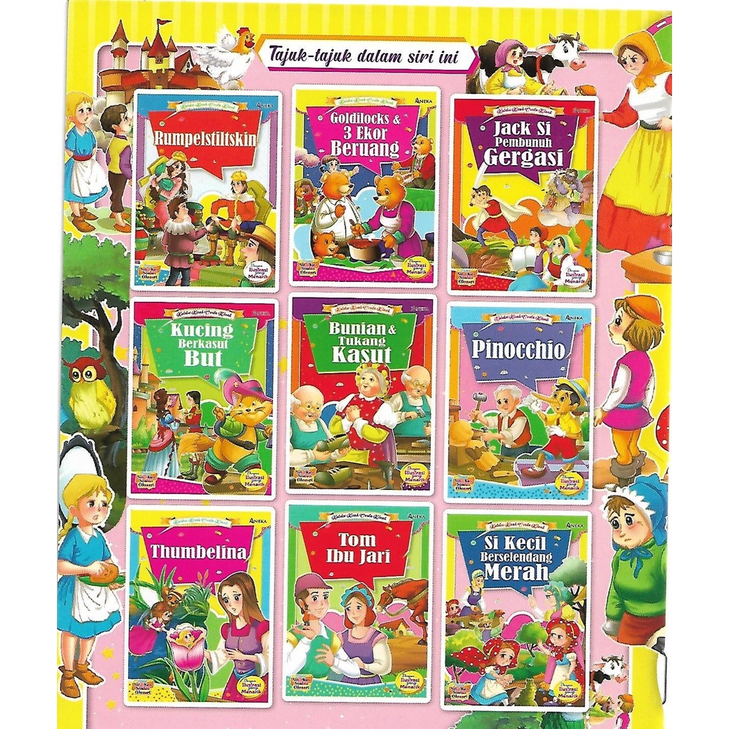 9 Buku- Cerita Koleksi Kisah Cerita Klasik dengan Suku Kata Soalan Glosari Cerita Dongeng ...