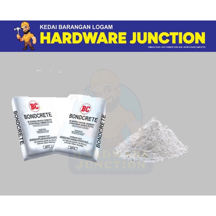 1KG Bondcrete White Cement | Cement Putih 1KG | Shopee Malaysia