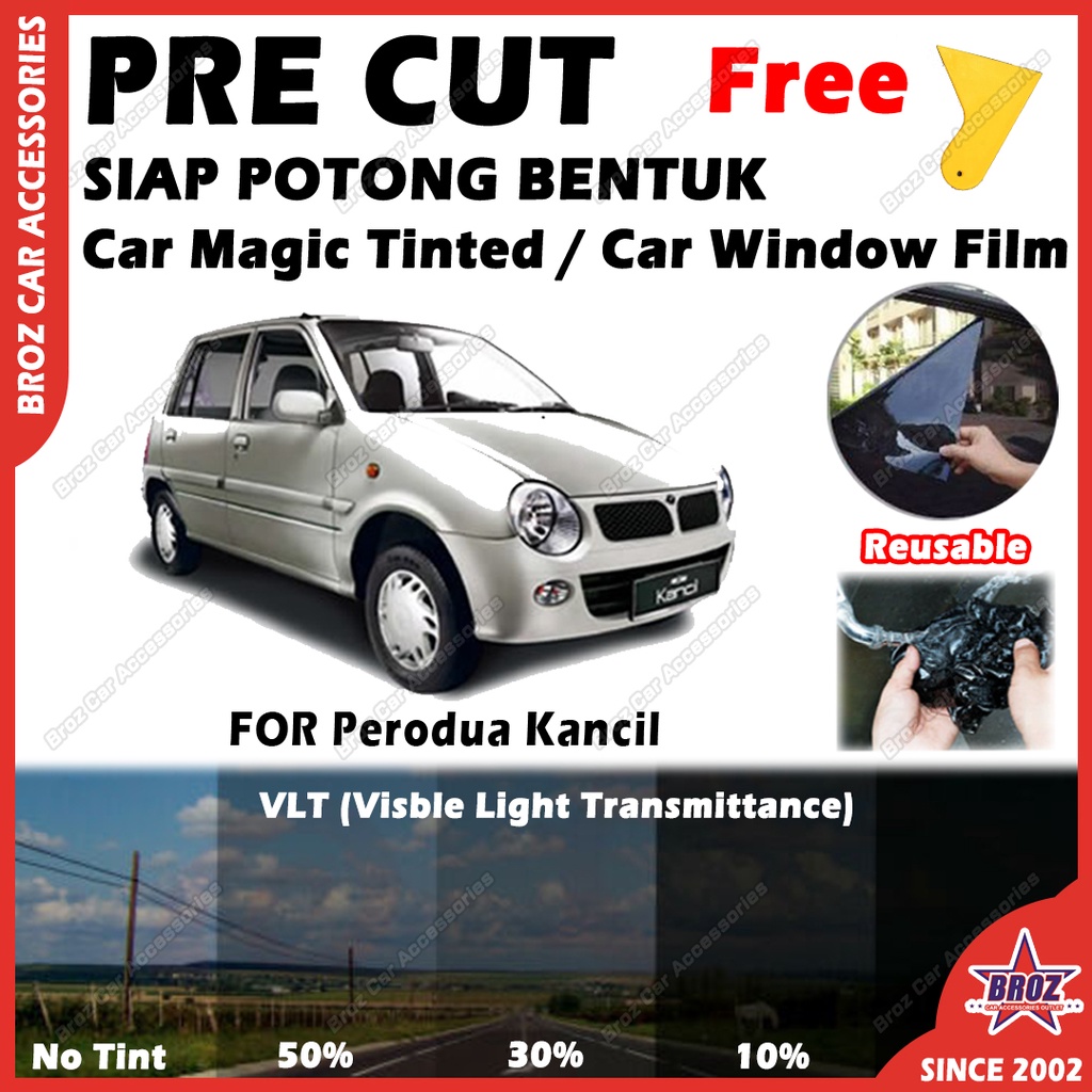 For Perodua Kancil Car Magic Tinted Film Solar PRECUT OEM Window DIY ...