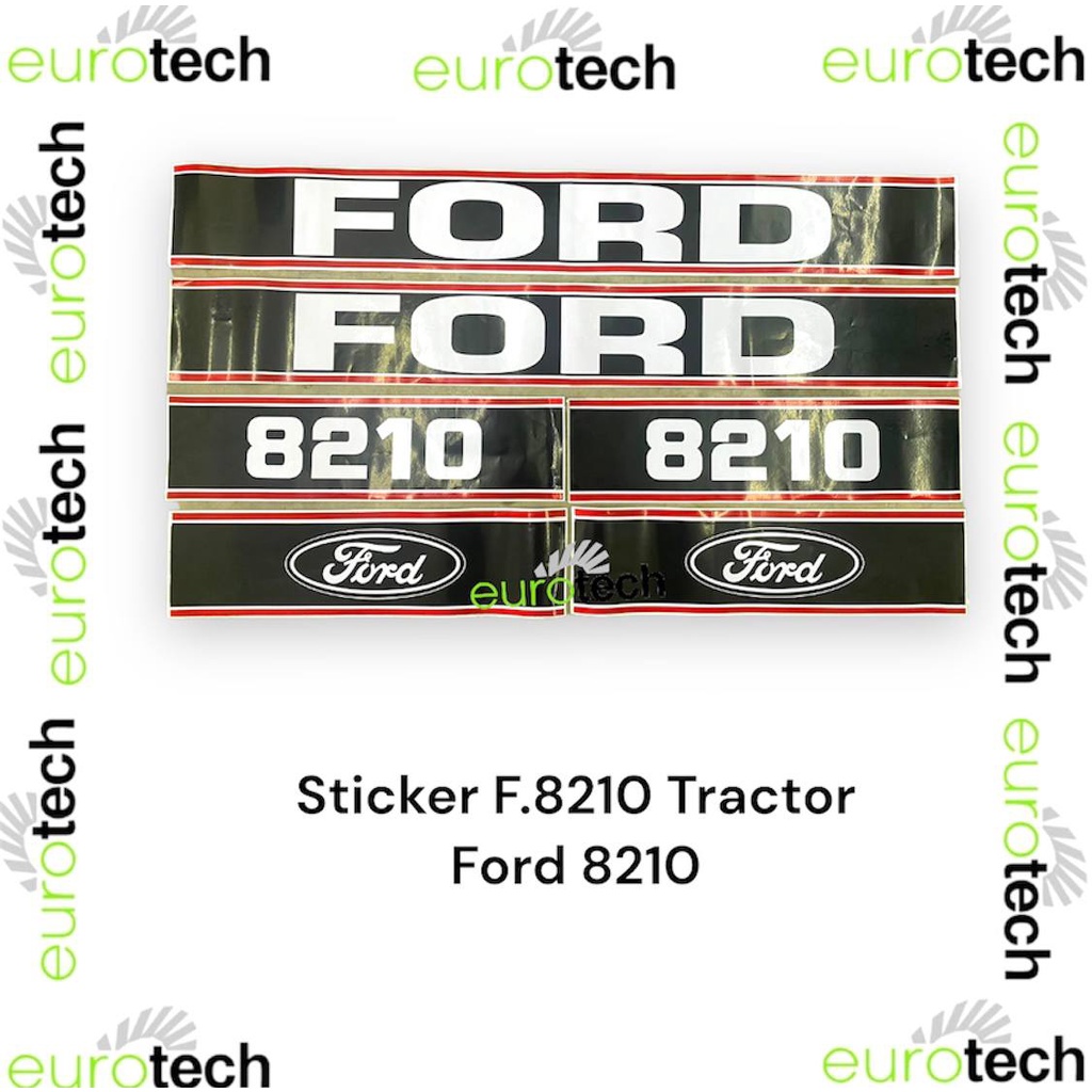 Sticker F.8210 Tractor FORD 8210 (ST8210 SET) (24F-053.T) | Shopee Malaysia