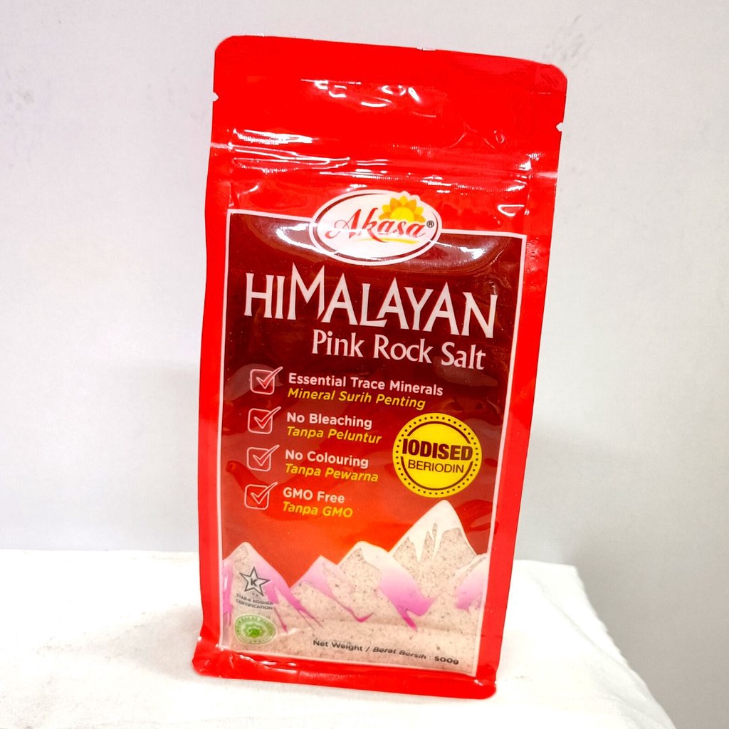 Akasa Himalayan Pink Rock Salt 500g | Shopee Malaysia
