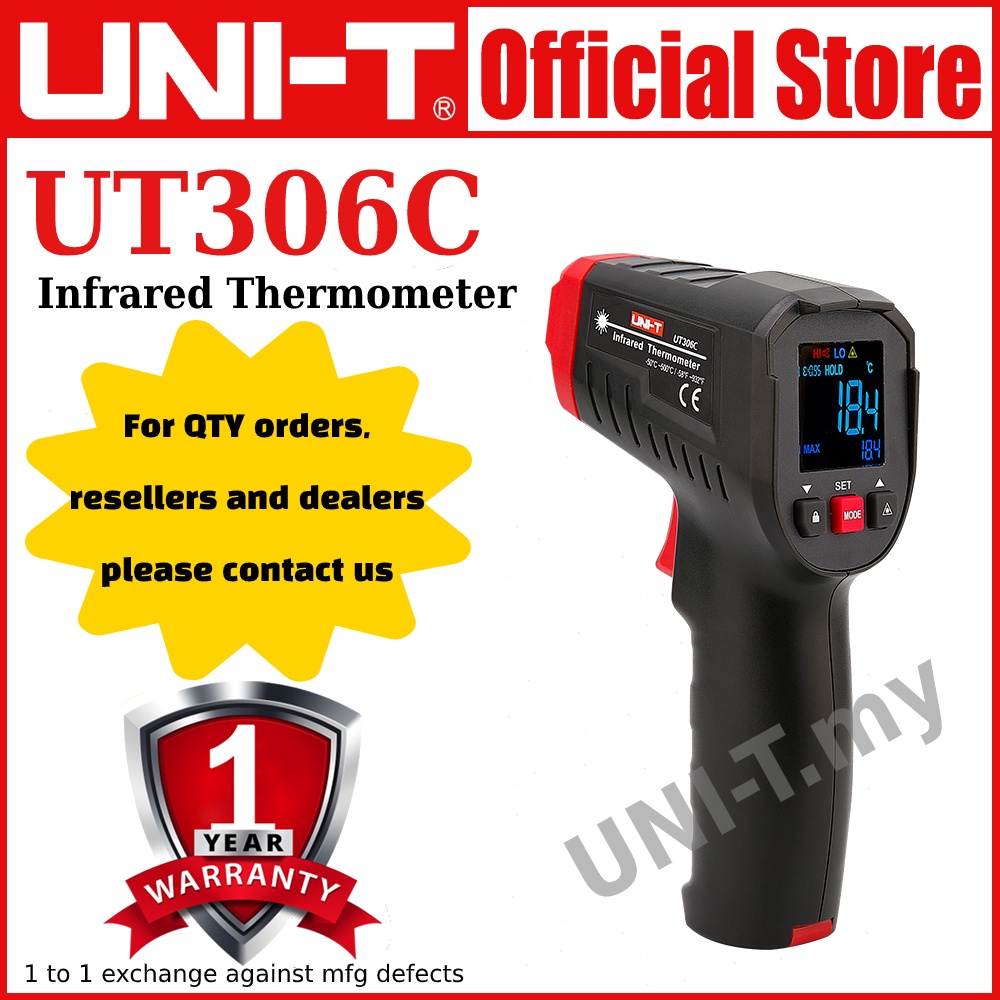 UNI-T UT306C UT306S Infrared Thermometer | Shopee Malaysia