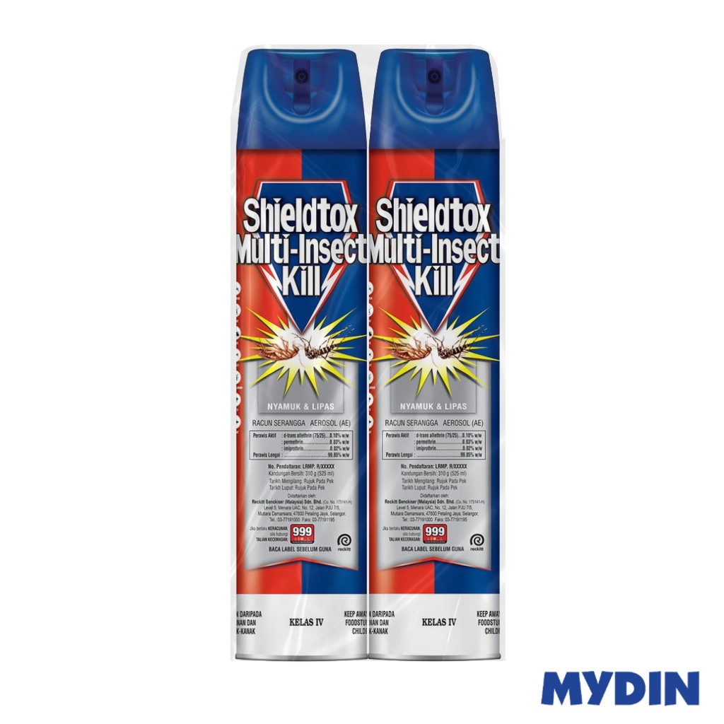 Shieldtox Multi-Insect Killer Spray Aerosol 720ml Twinpack | Shopee ...