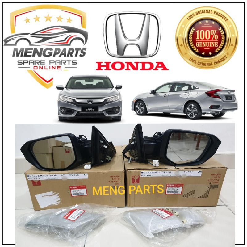 ORIGINAL HONDA CIVIC FC TBA 1.5 TURBO 2018Y-2022Y SIDE MIRROR ASSY ...