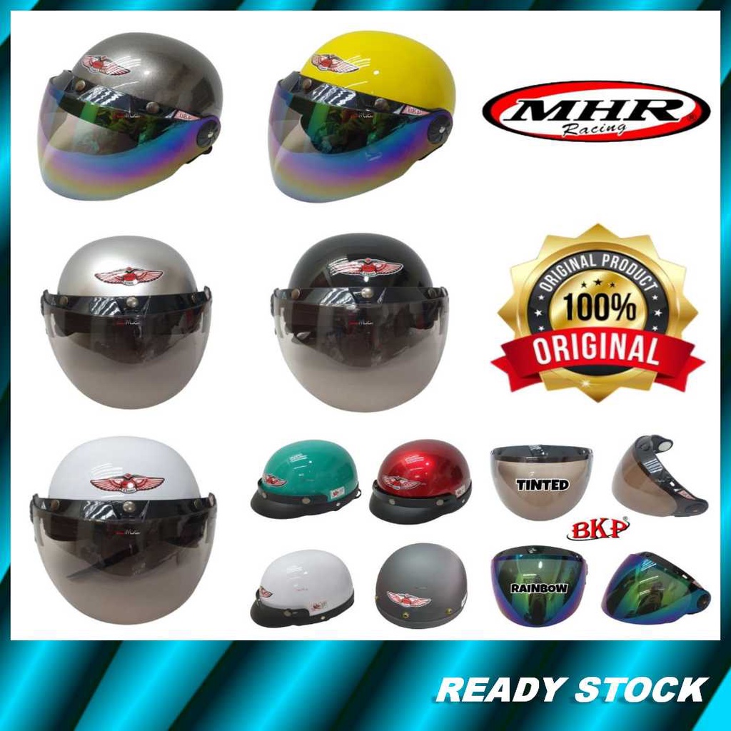 MHR III Original Half Cut Steng Turtle Helmet Motorcycle Kura-Kura With ...