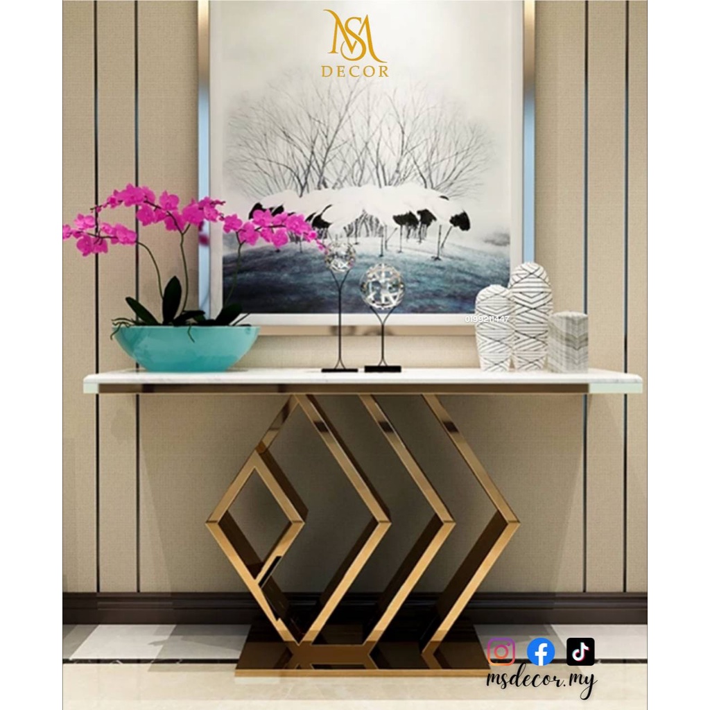 FISH CONSOLE TABLE STAINLESS STEEL [READY STOCK] | Shopee Malaysia