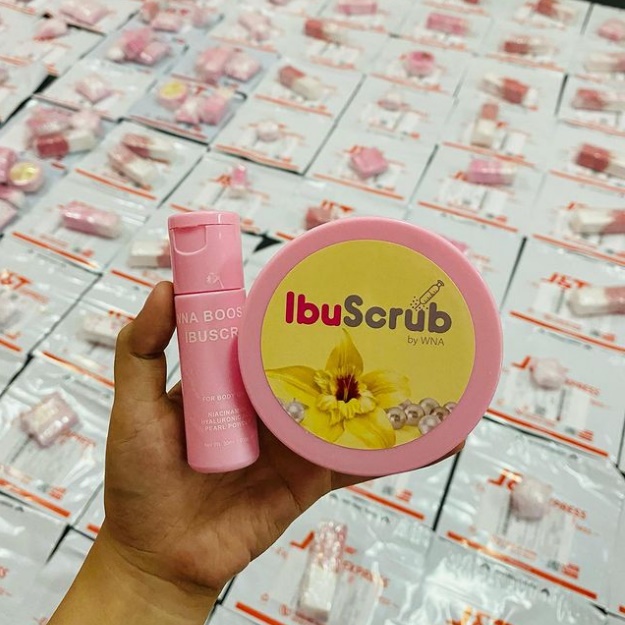 IBU SCRUB VANILLA STRAWBERRY / BOOSTER IBU SCRUB WNA / SET IBU PUTIH ...