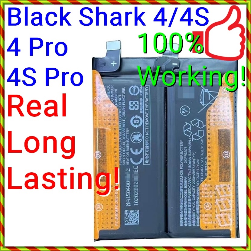 (Support 120W SQC) NEW ORI Long Lasting Battery BS08FA for XIAOMl Black ...