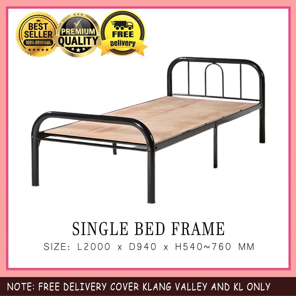Single Bed Frame | Metal Bed Frame | Katil Besi Single | Katil Besi ...