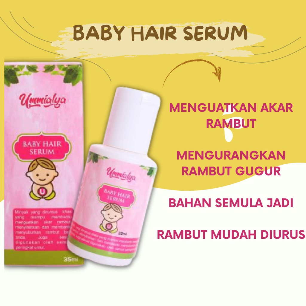 SERUM BABY HAIR CARE / MINYAK RAMBUT BABY / SERUM LEBATKAN RAMBUT BABY ...