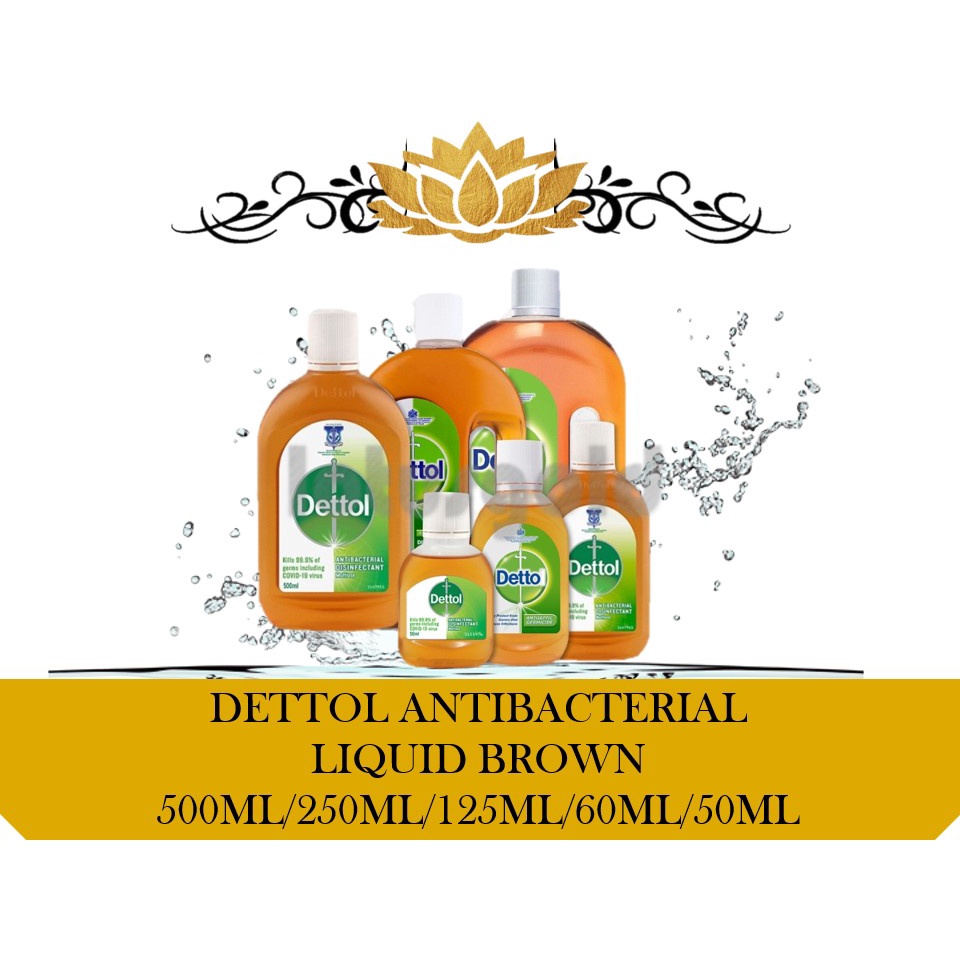 DETTOL ANTIBACTERIAL LIQUID BROWN 500ML/250ML/125ML/60ML/50ML | Shopee ...
