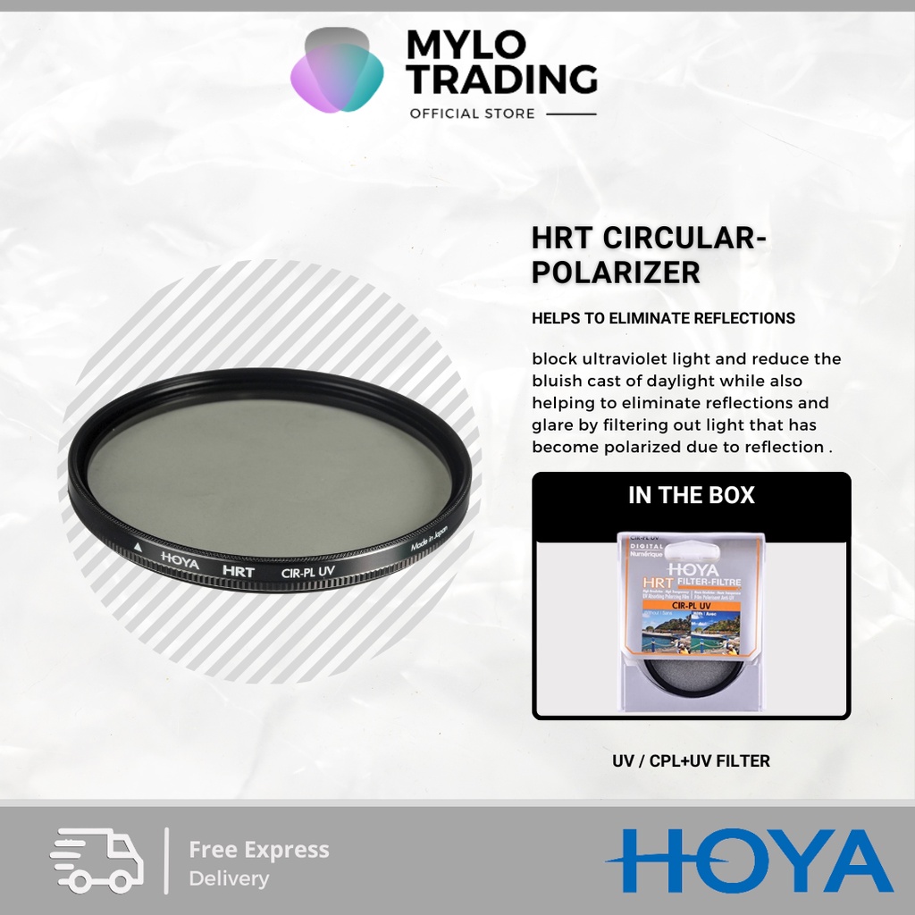 Hoya HRT Circular-Polarizer UV / CPL+UV Filter | Shopee Malaysia