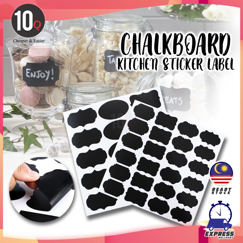 Sticker Dapur - Waterproof Mini Chalkboard Kitchen Writing Reusable ...