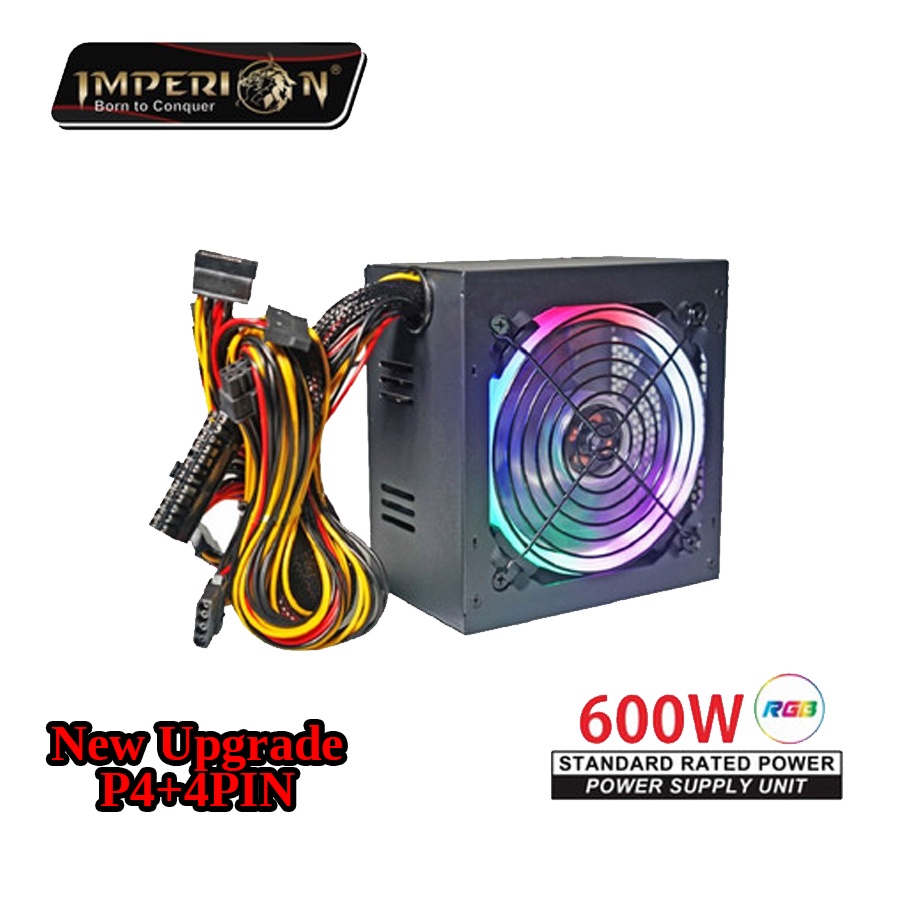 Imperion Extreme 550W / 600W Power Supply / Support 6-Pin PCIE Devices / CPU 8 PIN | Shopee Malaysia