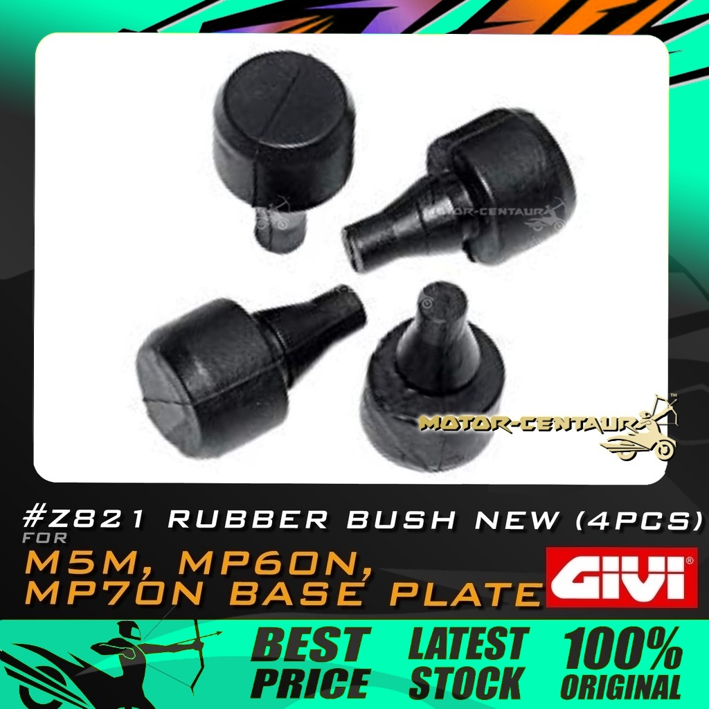 GETAH GANTI GIVI REPLACEMENT RUBBER BUSH NEW #Z821 (4PCS) FOR MP60N ...