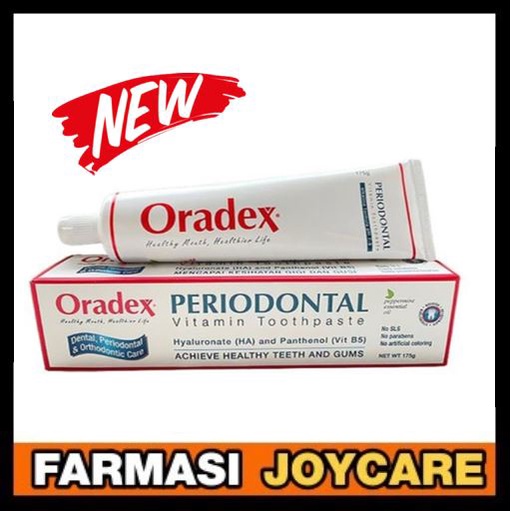 Oradex Periodontal Vitamin Toothpaste Pro Vitamin A,B5 & Fluoride 175g ...