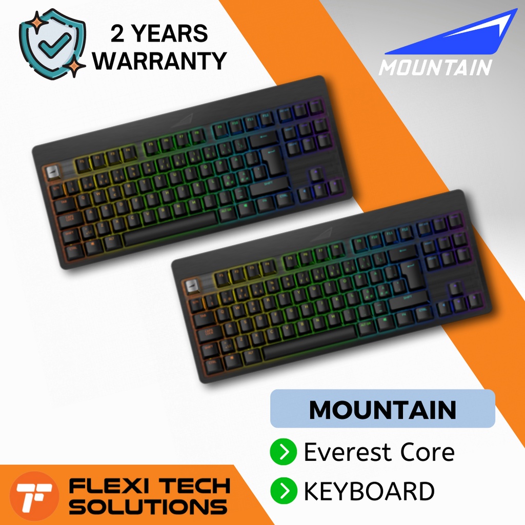 Flexi Tech MOUNTAIN Everest Core Black TKL Aluminum Mechanical Gaming ...