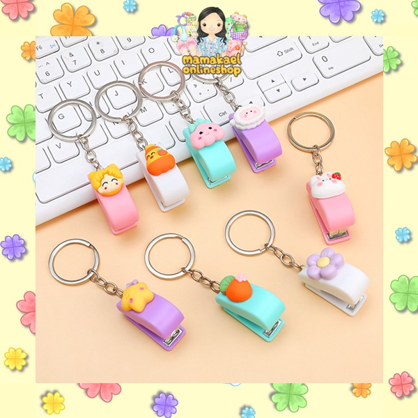 GANTUNGAN Hanger mini stapler cartoon cute cute Small staples MK1366 ...