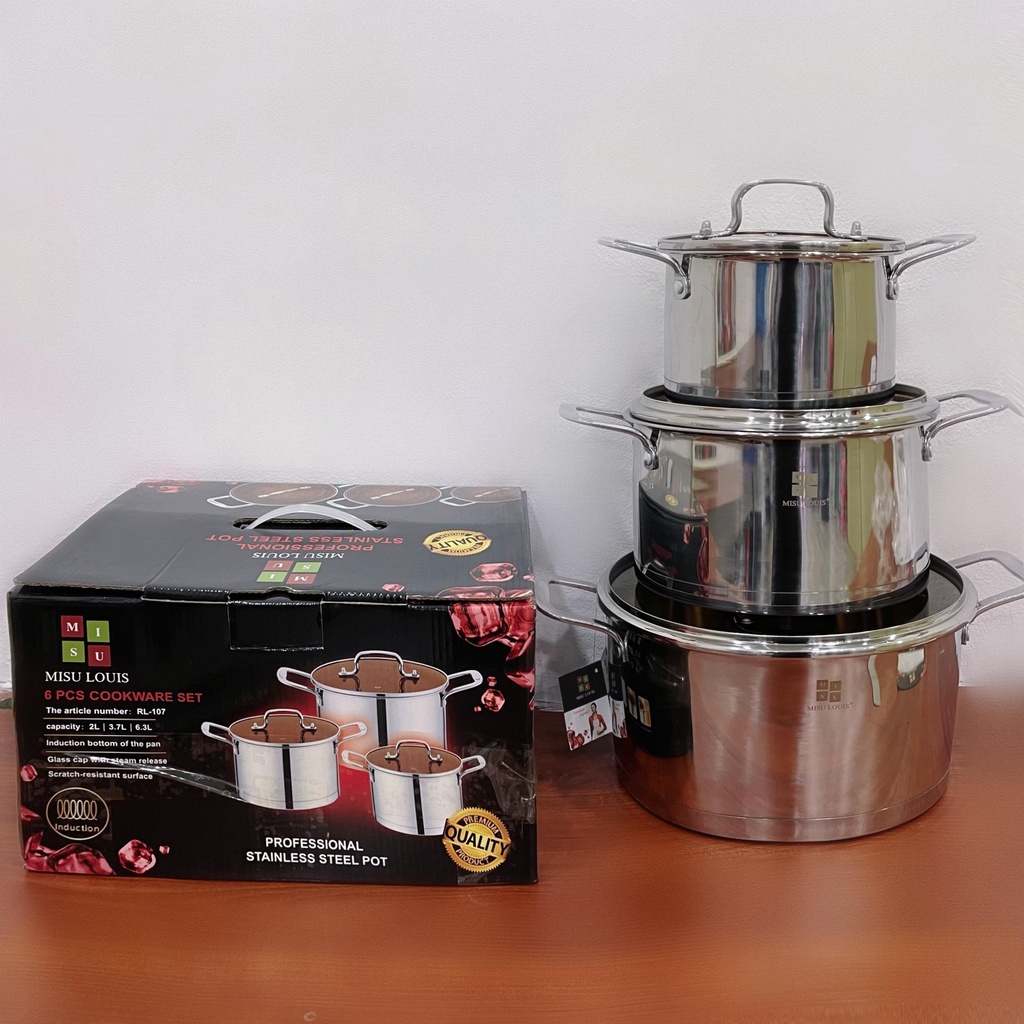 German pot set 3 Piece Misu - Pot set | Shopee Malaysia
