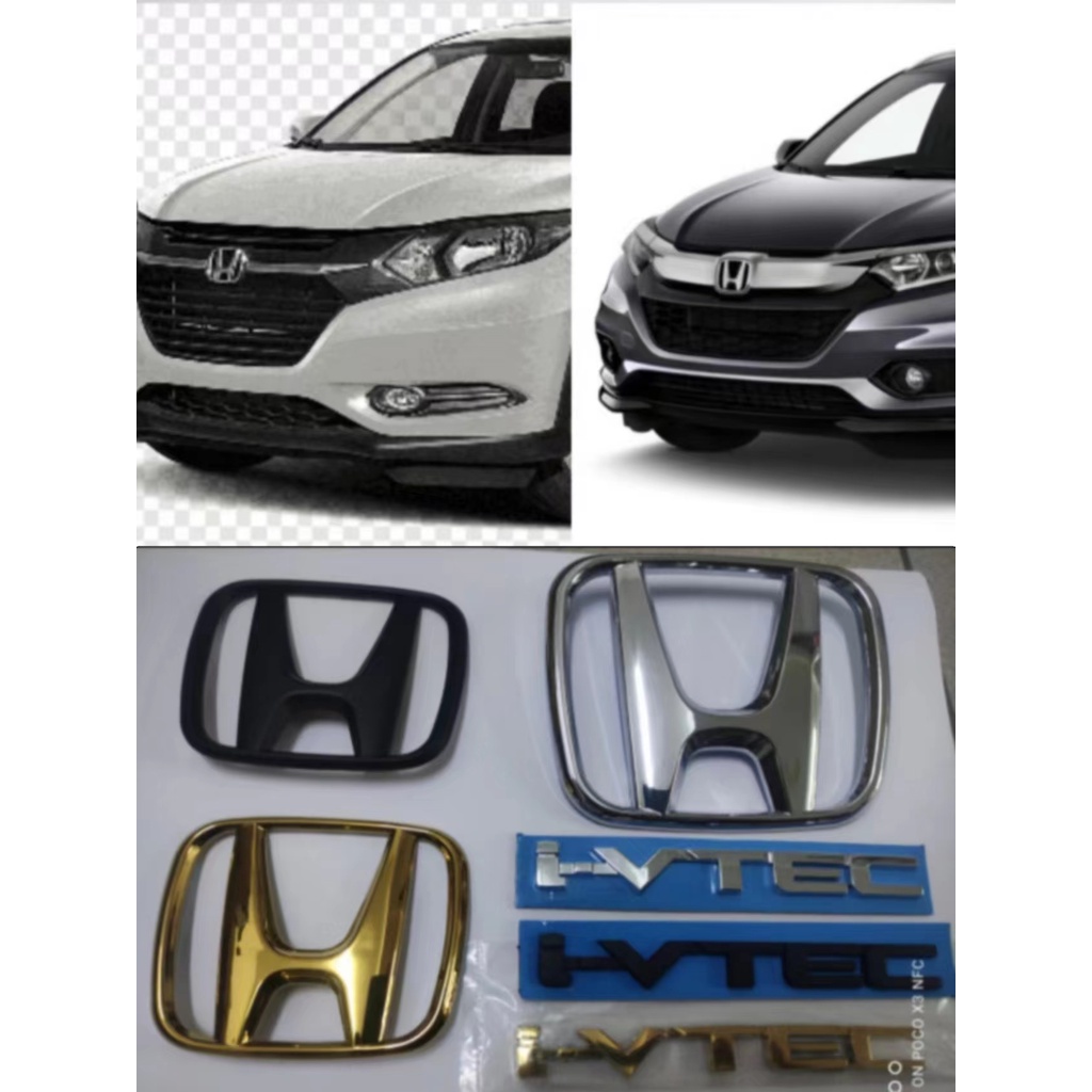 Honda HRV 2015 to 2021 Matte Black / Glossy Black Chrome Gold Red ...