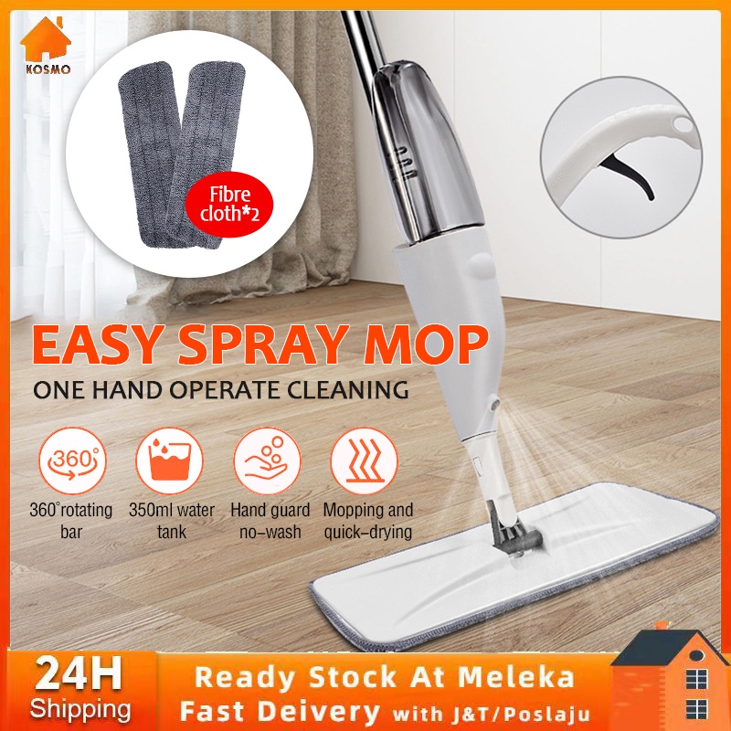 Easy Spray Mop Water Cleaning with Pad Mop mop Lantai Automatic Mop ...