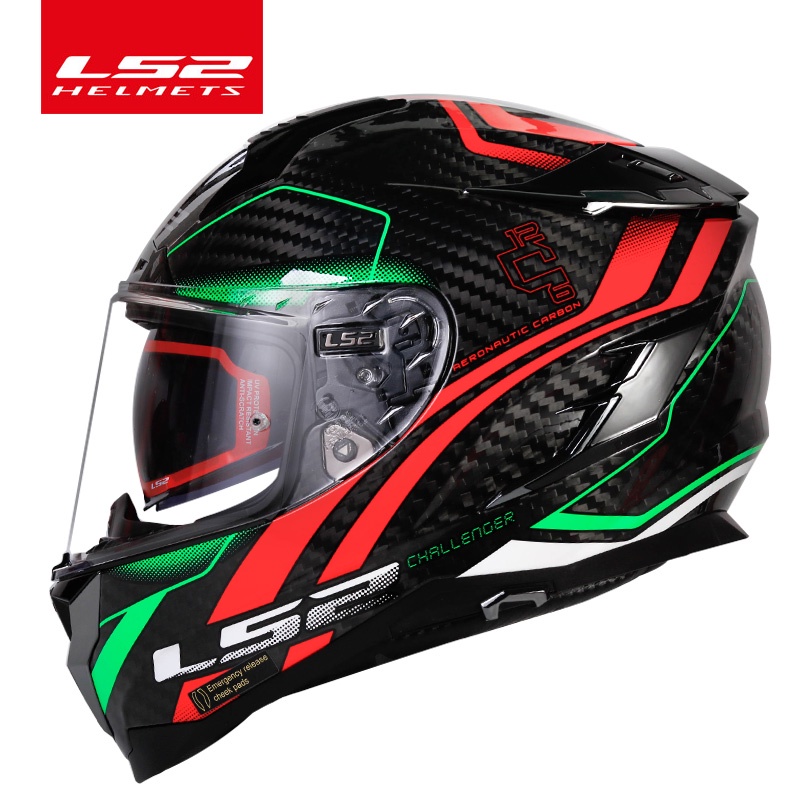 Original LS2 Challenger full face motorcycle helmet ls2 FF327 carbon ...
