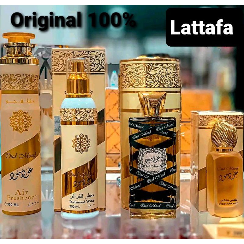 0🌟Oud Mood 💯Original💯 Lattafa 3D Sticker Perfume 100 ml LATTAFA🌟 ...