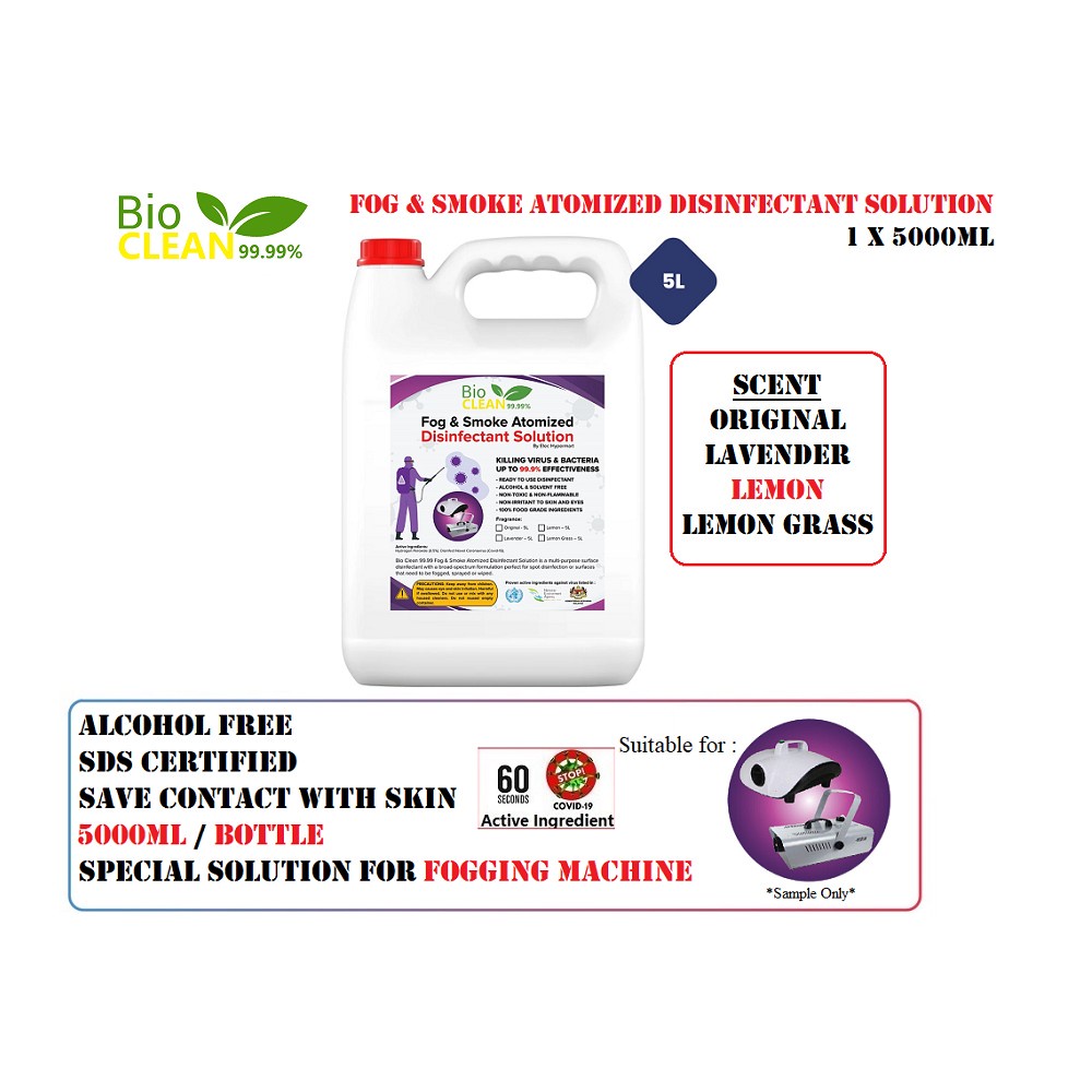 [ Ready Stock ] BIOCLEAN 99.99 Fogging Fog Machines Atomized ...