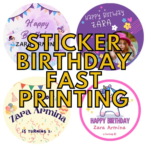 Birthday Girl Sticker /Birthday Sticker/ Sticker Hari Jadi / Happy ...