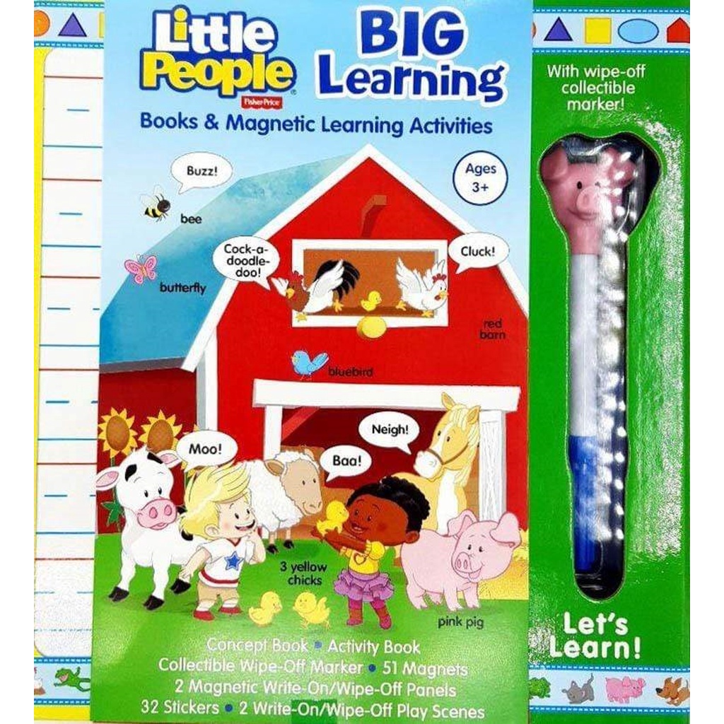 Little People Big Learning Book & Magnetic Activities Kids English Work ...