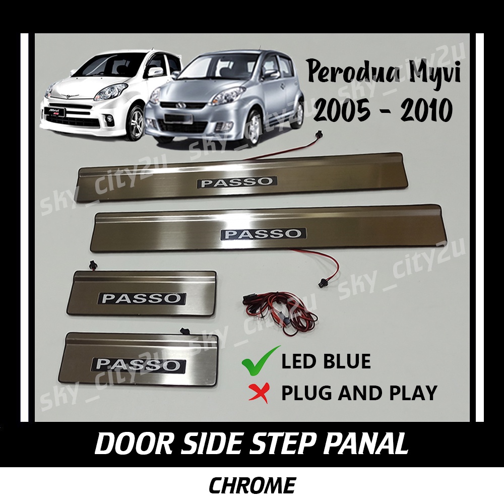 Perodua Myvi 2005 2006 2007 2008 2009 2010 Passo Led Door Side Step ...