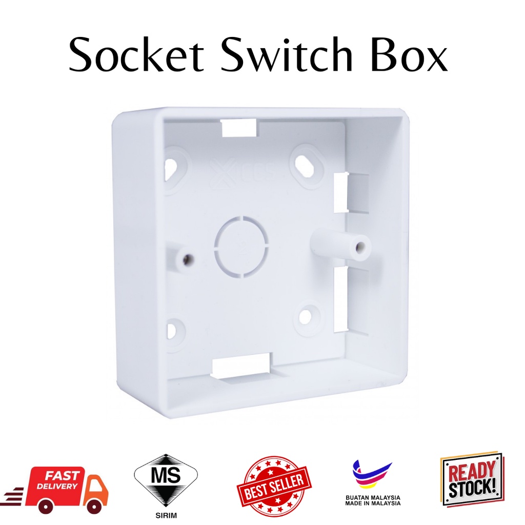 Socket Switch Box/PVC Nut Box Surface Type/ Switch Base/Junction/Box ...