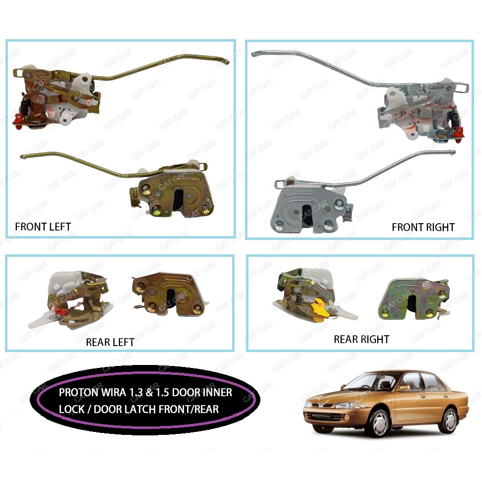 PROTON WIRA 1.3 & 1.5 DOOR INNER LOCK / DOOR LATCH FRONT/REAR | Shopee ...