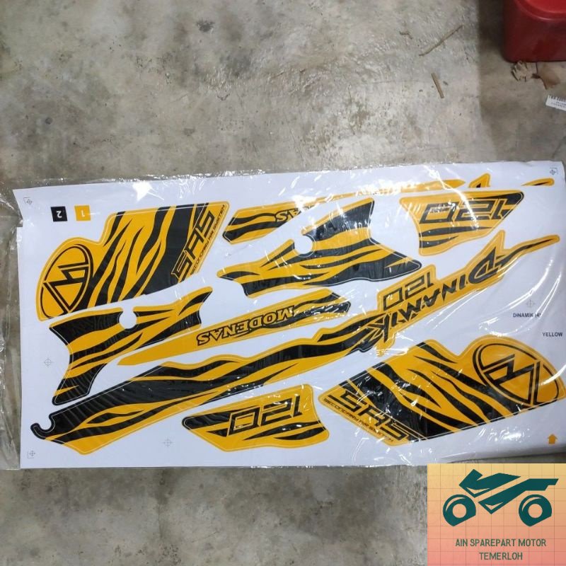 Stiker body sticker body (4) modenas dinamik120 dinamik 120 by ain ...