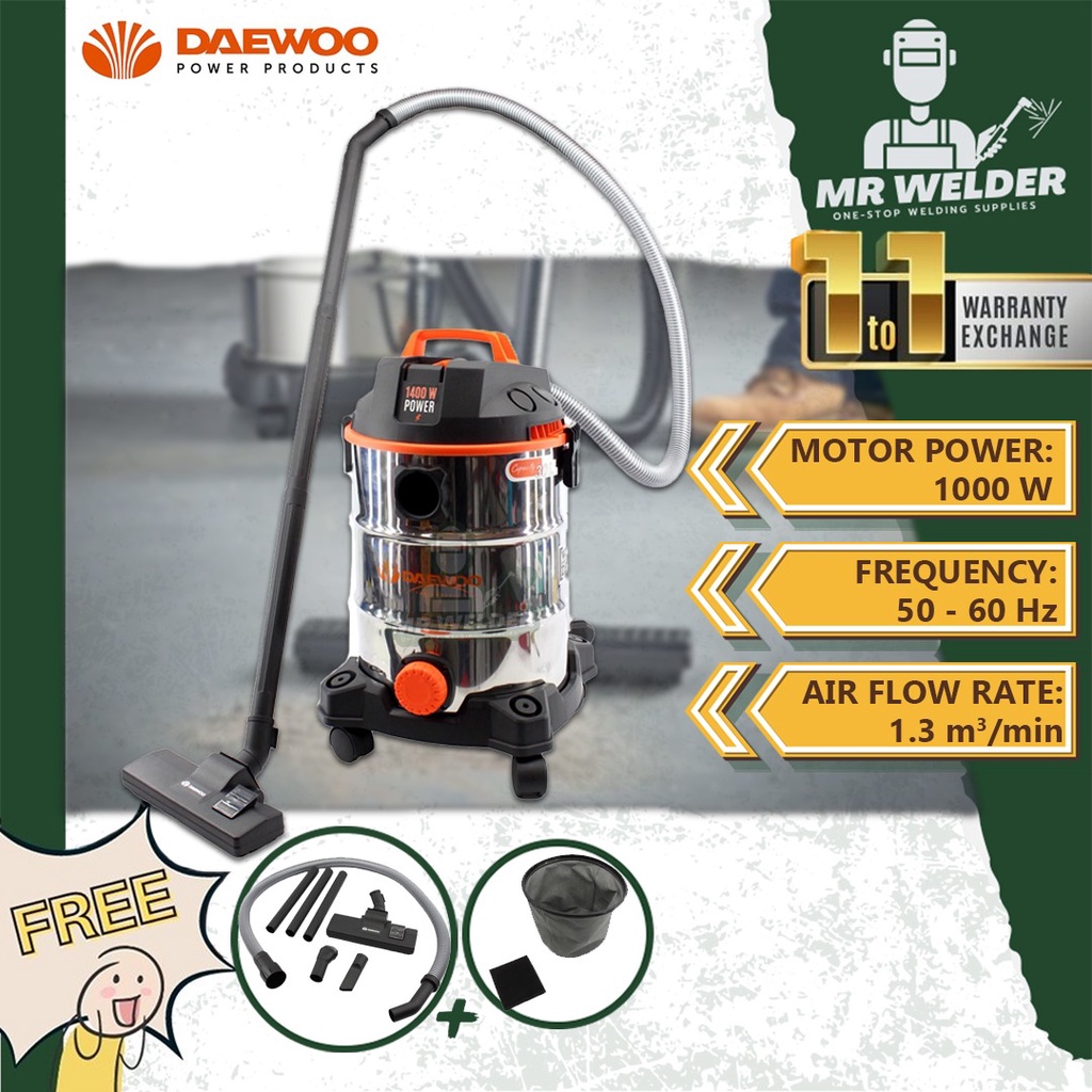 HYUNDAI HDVC-2000 20L 3 In 1 | DAEWOO Vacuum Cleaner Pro Series DAVC90S | Wet & Dry Vacuum ...