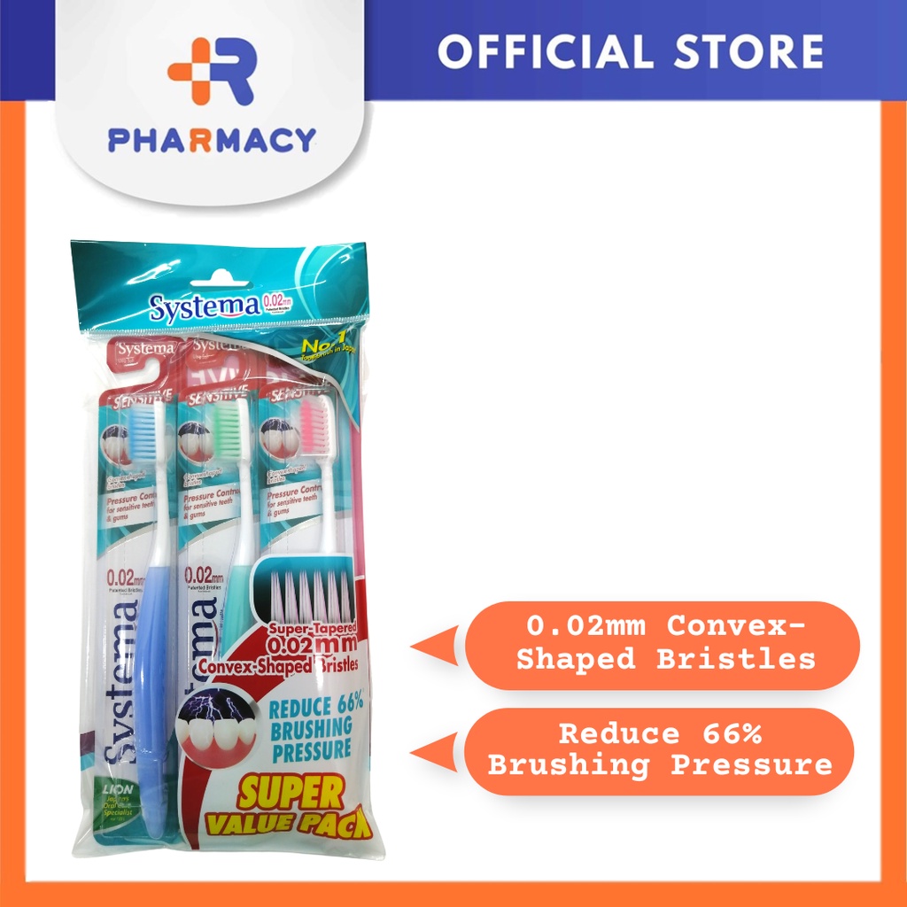 R Pharmacy | Systema ToothBrush Sensitive 3s | Shopee Malaysia