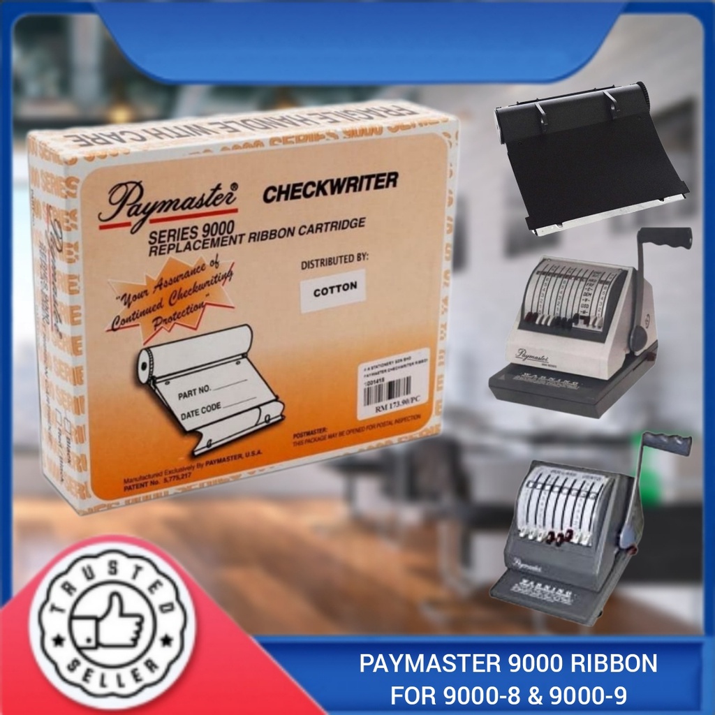 PAYMASTER 9000 RIBBON CHECKWRITER RIBBON FOR 9000-8 & 9000-9 | Shopee ...