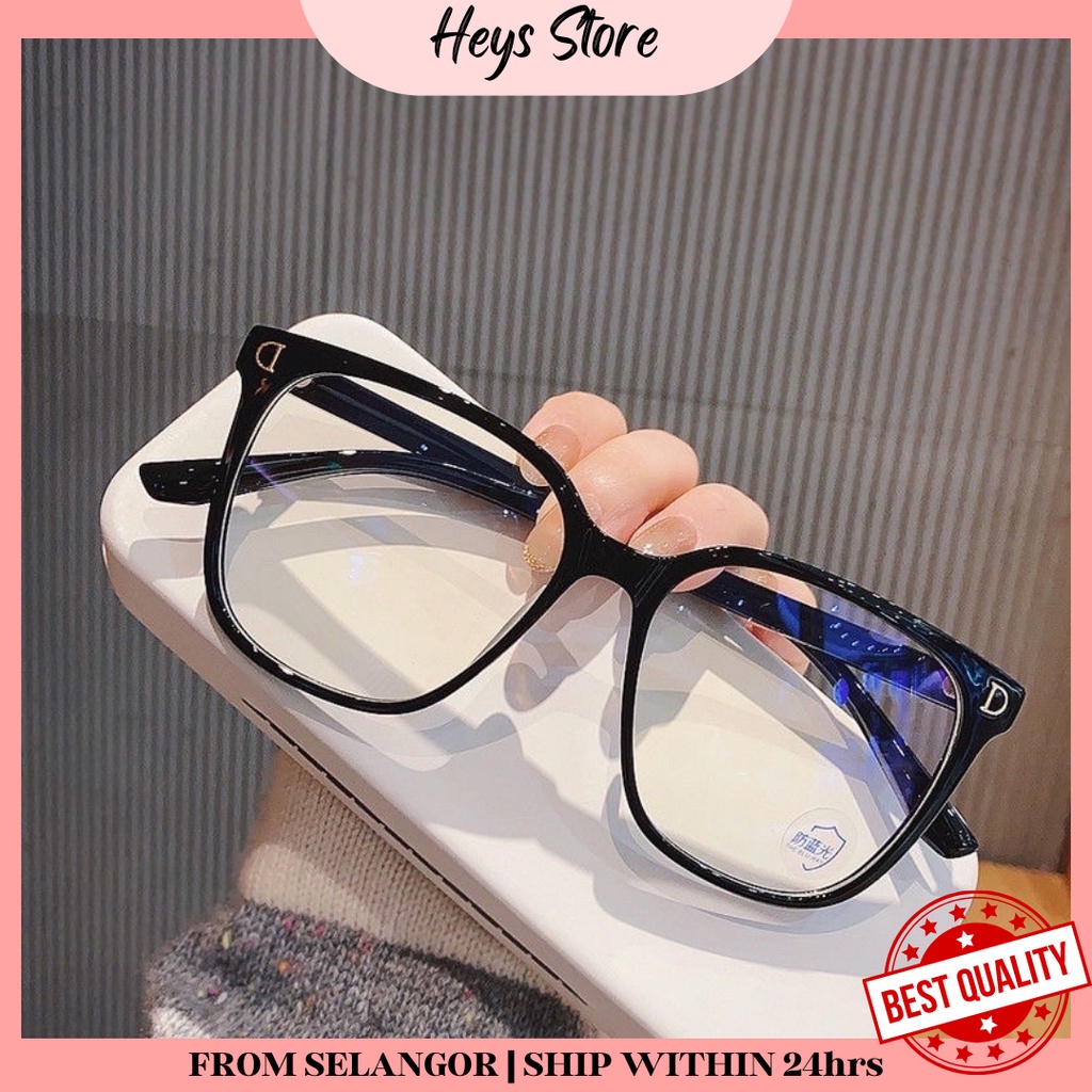 [Ready Stock] Big Square Spek Korean Fashion Spec Glasses transparent ...