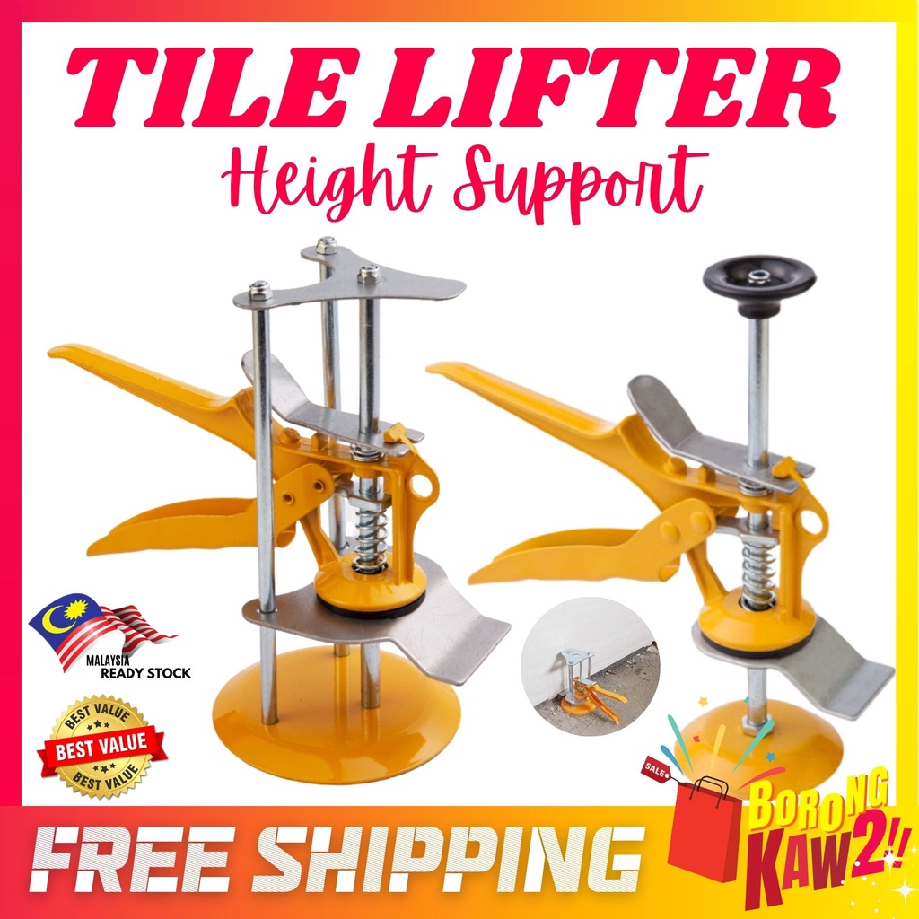 Heavy Duty 3 / 1 Pole Tile Lifter Height Support Wall Glass Tiles ...