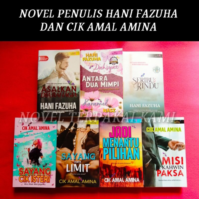 KOLEKSI NOVEL PENULIS HANI FAZUHA & CIK AMAL AMINA | IDEA KREATIF ...