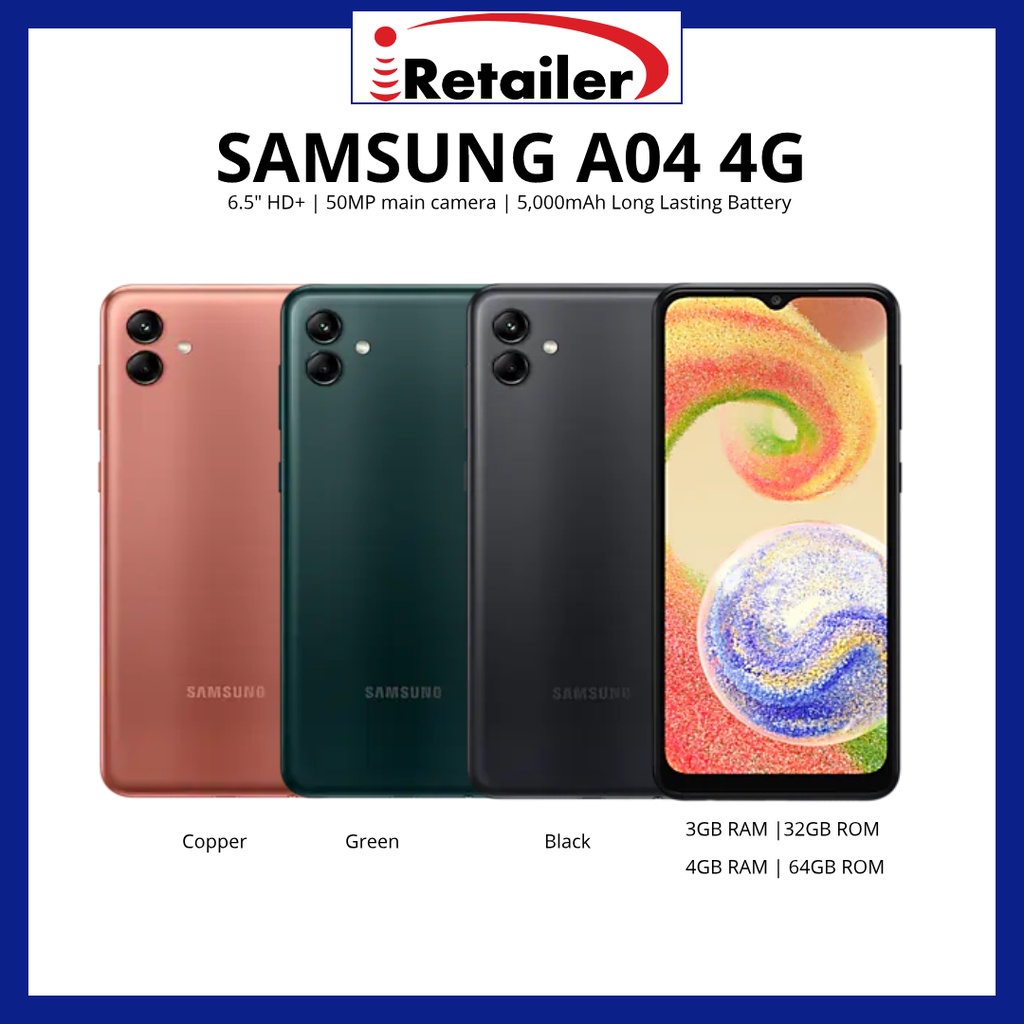 Samsung Galaxy A04/A04s 4G (6.5" Display | 50MP Camera | 5000mAh ...