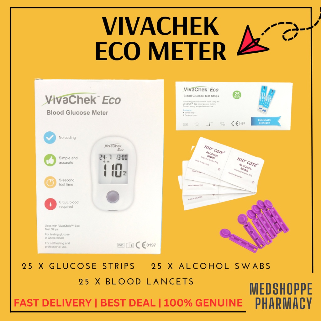 VIVACHEK ECO BLOOD GLUCOSE METER | Shopee Malaysia