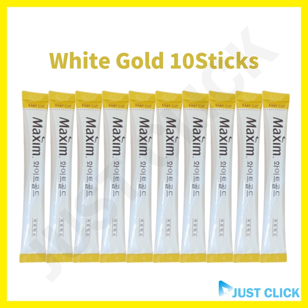 Maxim 10 STICKS instant coffee / Mocha Gold White Simple latte Arabica ...
