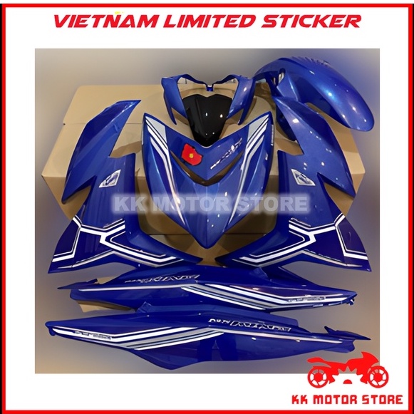 [100% ORIGINAL !!!] COVERSET MAGIC BOY Y15ZR V2 MX KING CRYSTAL BLUE ...