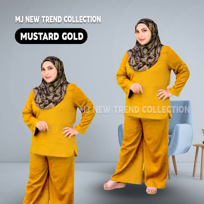 PLUS SIZE MUSLIMAH SUIT BLOUSE WITH PANTS (BREAST FEEDING FRIENDLY) by ...