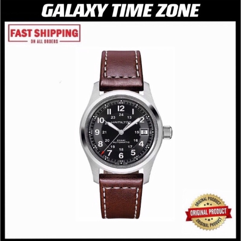 Hamilton H70455533 Khaki Field Automatic Men's (38mm) | Shopee Malaysia