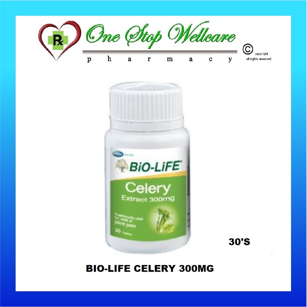 BIO-LIFE CELERY 300MG 30'S (EXP:03/2027) | Shopee Malaysia