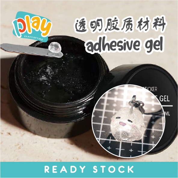 PlayClay Ready Stock Solid UV Gel Adhesive Gel Transparent Clay ...